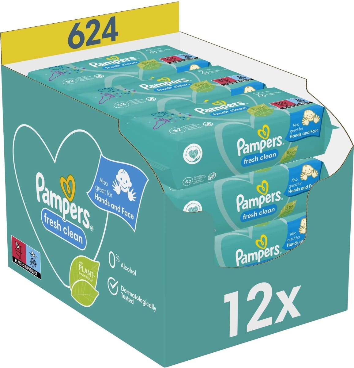 Влажные салфетки Pampers Fresh Clean, 52 шт