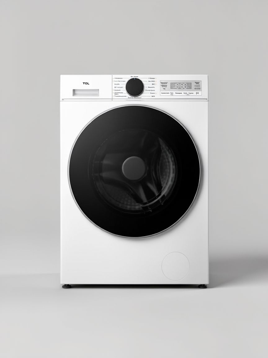 Стиральная машина TCL WD1012S35DW, с фронтальной загрузкой, 10кг, 1200об/мин, с паром, с сушкой, инверторная