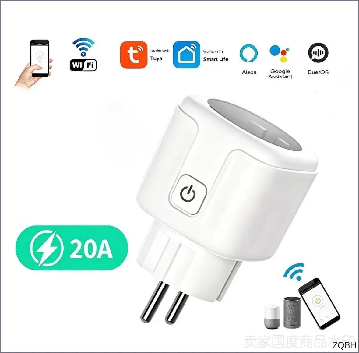 Shelly Plug S MTR Gen3 умная розетка с поддержкой Matter, мониторингом потребления электроэнергии, многоцветным индикатором, Bluetooth, совместима с Alexa и Google Home.
