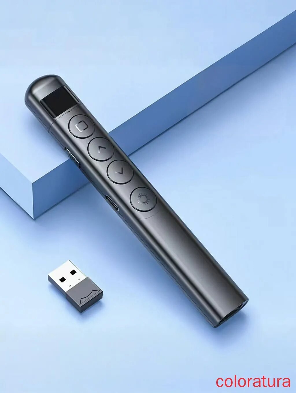 Кликер для Презентаций, Беспроводной USB Презентер с Лазерной Указкой. Указка для учителя DM