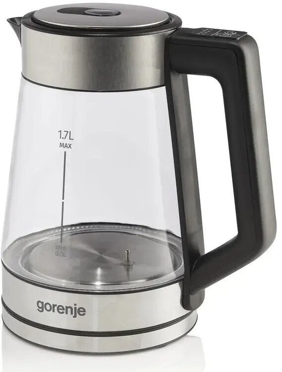Чайник электрический Gorenje K17TRG, 1.7л, стекло/металл/пластик