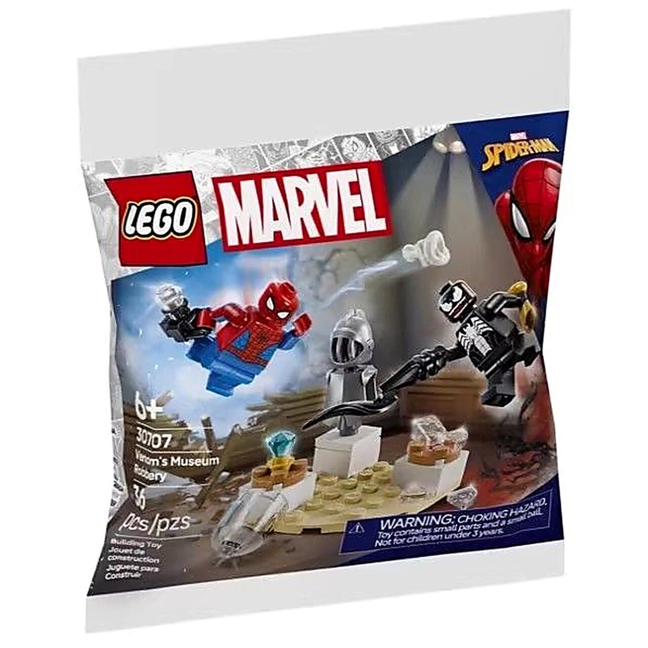 Конструктор LEGO Marvel 30707 Super Heroes Ограбление музея Венома 143 деталей 4+