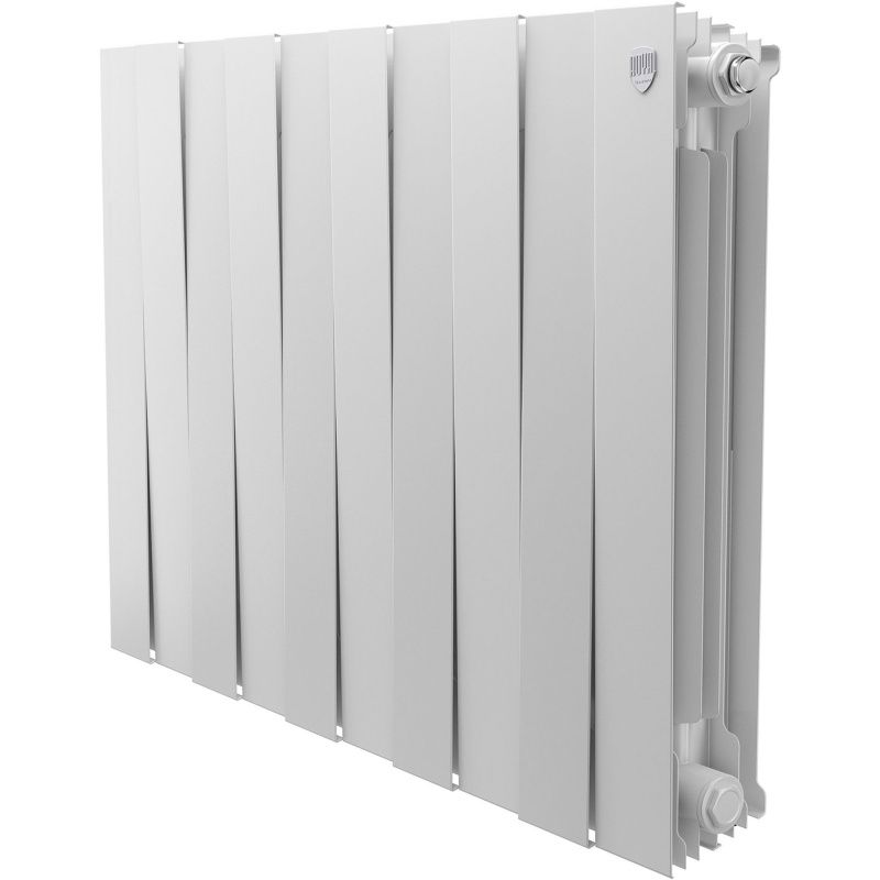 Радиатор биметаллический Royal Thermo PianoForte 500, боковое подключение, белый - 12 секций
