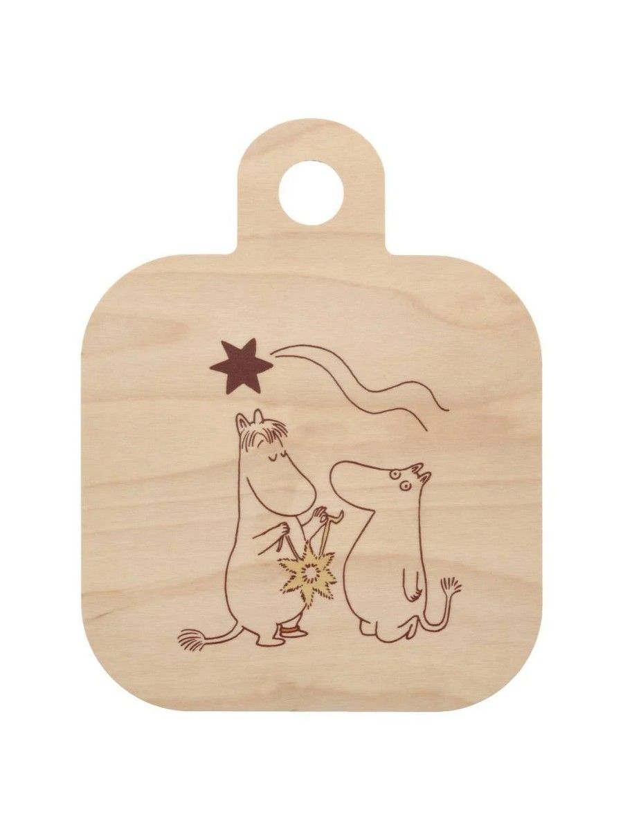 Разделочная доска Muurla Moomin "Комета", 25х32 см.