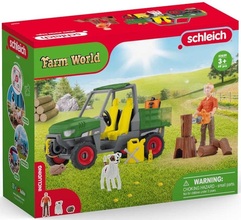 Фигурка Schleich Farm World Работа в лесу 42659, зеленый
