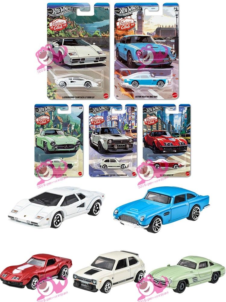 Машинка Mattel Hot Wheels HRT81 National Icons ,5 шт. в комплекте