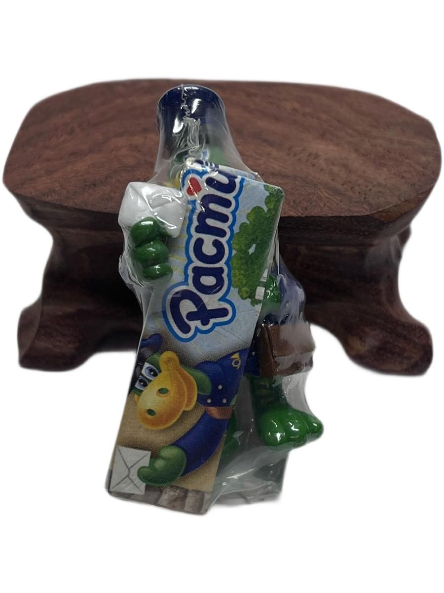 Винтаж DANONE 2008г. Запечатанная Винтажная Коллекционная Игрушка растишка (с вкладышем) - Дино-Почтальон.