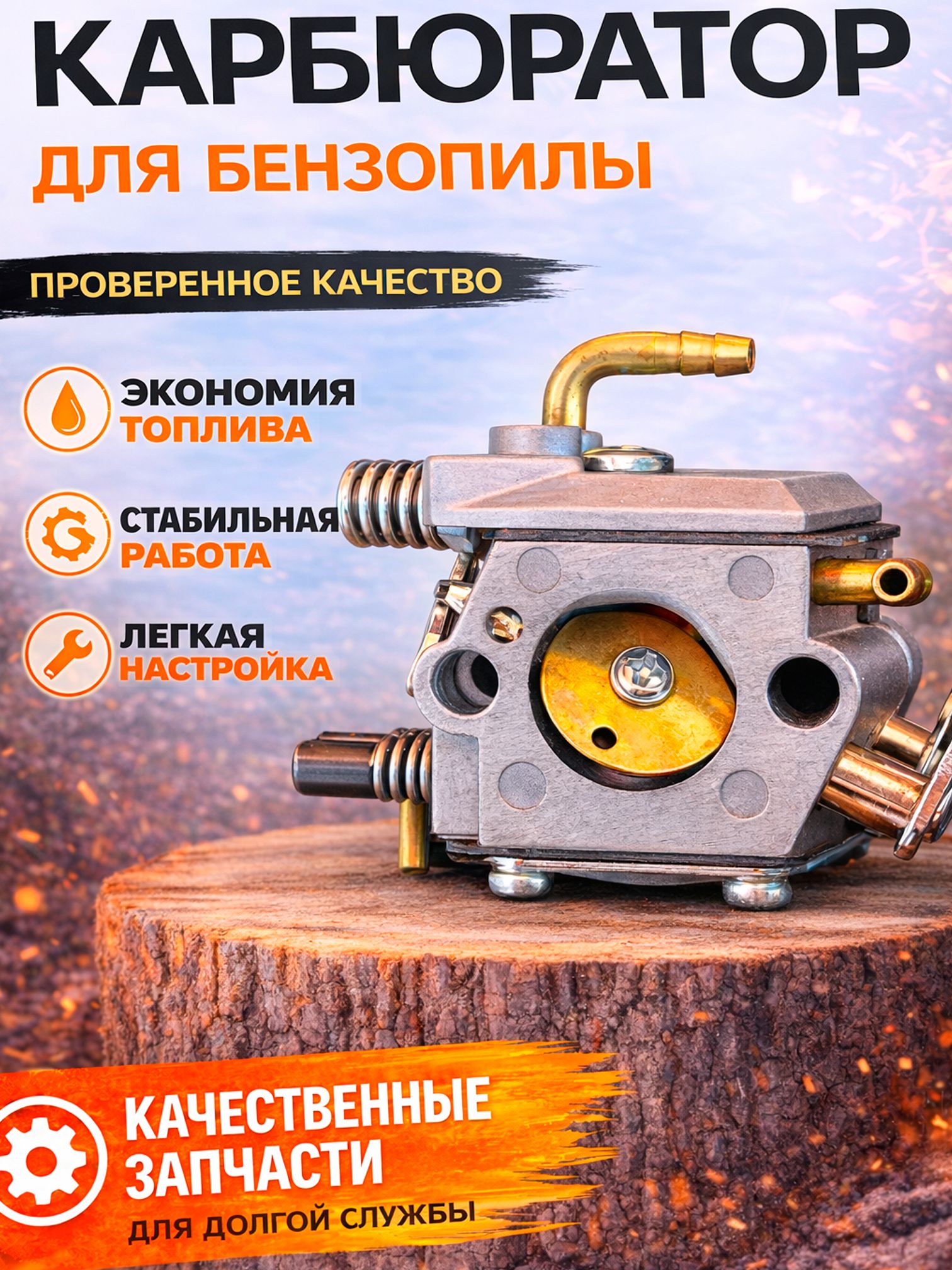 Карбюратор для бензопилы PATRIOT GS 152