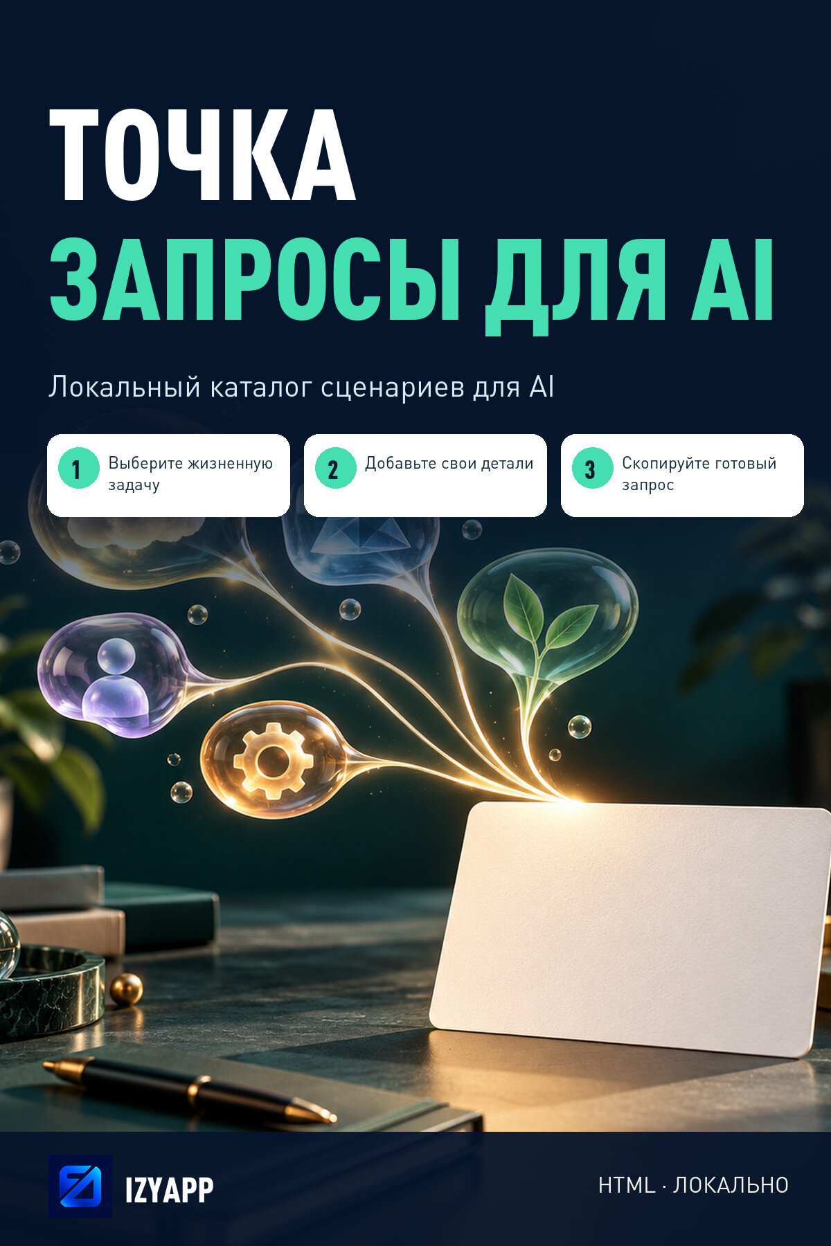 Программа Точка — 600 AI-сценариев для жизни, офлайн-каталог