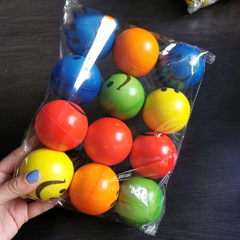 Emoji антистресс-мячики, 12 шт.
