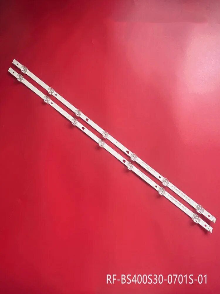 Подсветка для ТВ Dexp F40D7300C F40D7300C/W H-LED40ET3000 NX-40TFS110 RF-BS400S30-0701S-10 A2 7LED (комплект 2 шт)