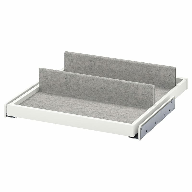 Корзина для хранения IKEA KOMPLEMENT, белый/светло-серый, 50x58 см 793.320.87