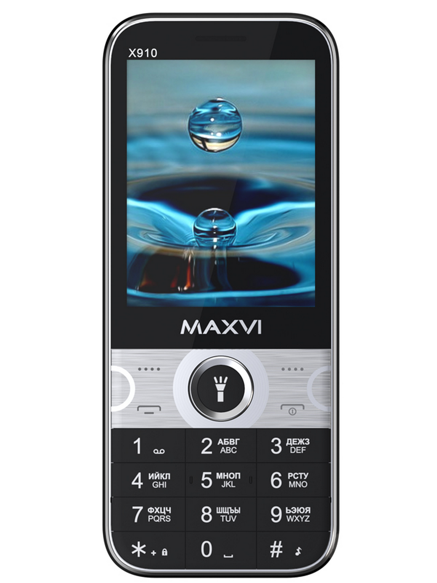 Мобильный телефон Maxvi X910 Черный 2 sim 2.8″ TFT 2G 2300 mAh