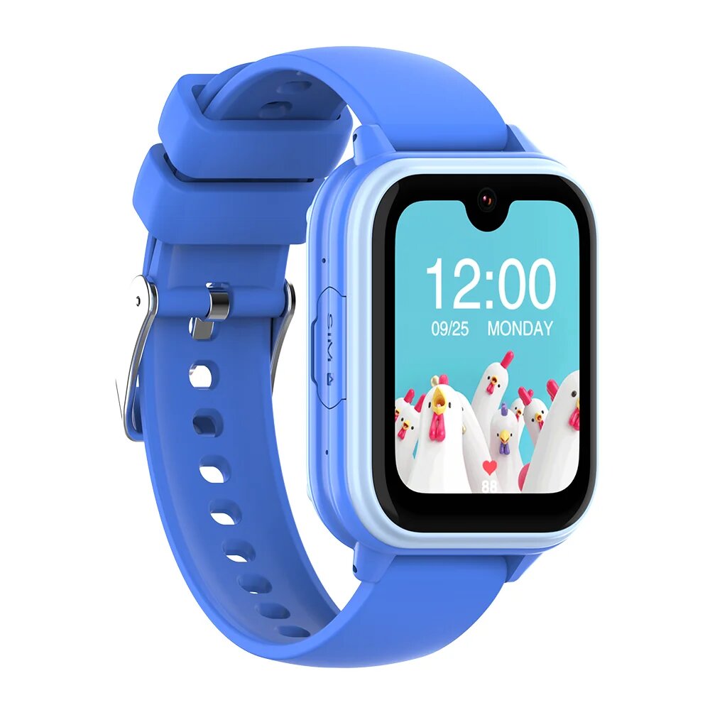 Детские умные часы Wonlex KT33 синие, 4G, European version