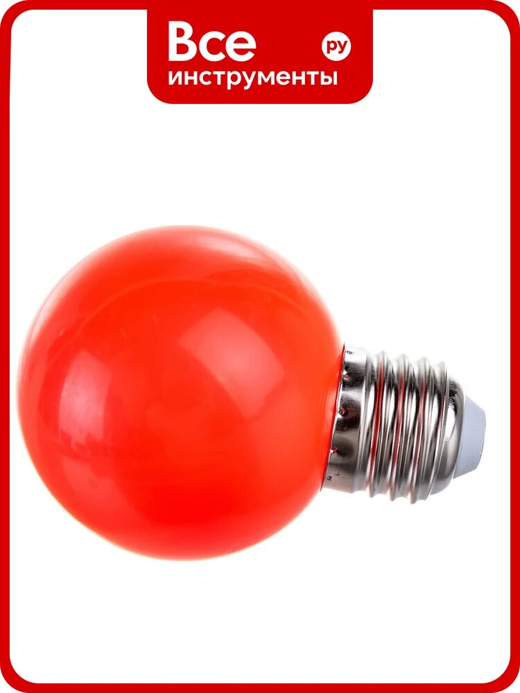 Светодиодная декоративная лампа Volpe LED-G60-3W/RED/E27/FR/С UL-00006959
