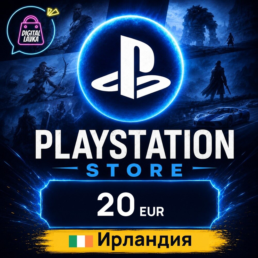 PlayStation Network (PSN) Ирландия · EUR 20 — карта оплаты, цифровой код пополнения счёта, моментальная доставка
