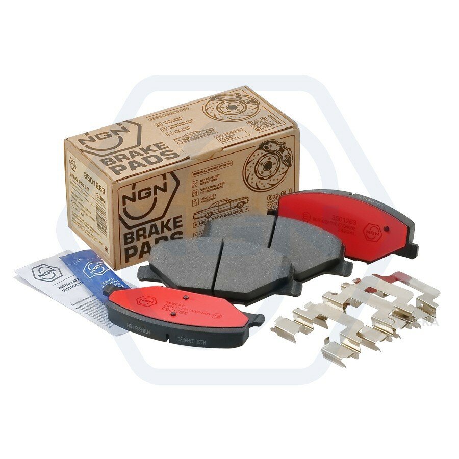 Колодки тормозные дисковые керамические | перед | NGN 3501263