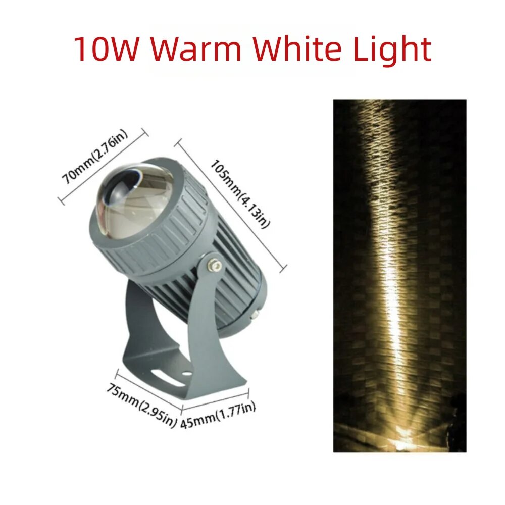 RGB прожекторы 10 Вт для ландшафтного освещения Warm light