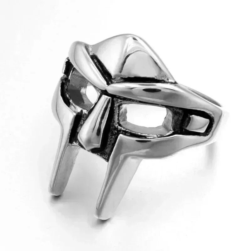 Кольцо MF DOOM из нержавеющей стали, цвет: серый, JZ772