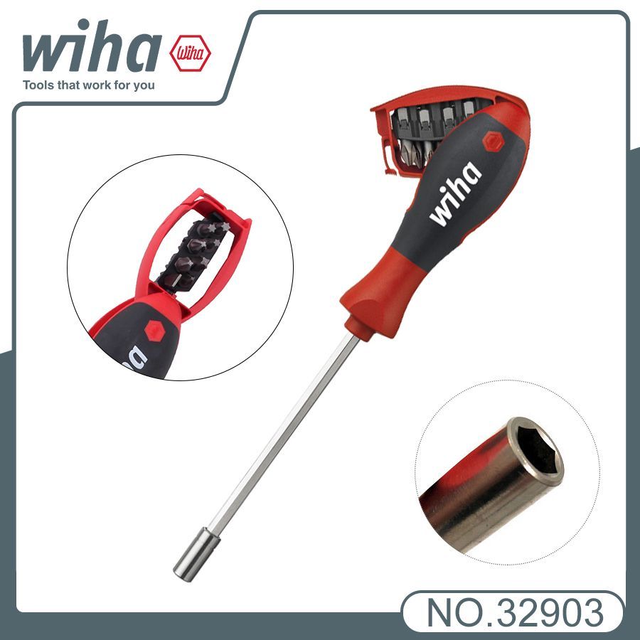 WIHA 8 в 1 Набор отверток, скрытая отвертка, PH/SL, 245 мм, 32903.