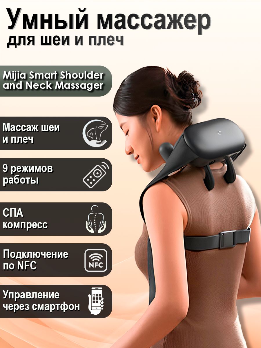 Массажер для плеч и шеи Xiaomi Mijia Smart Shoulder and Neck Massager (MJJJAMY01YMYY)