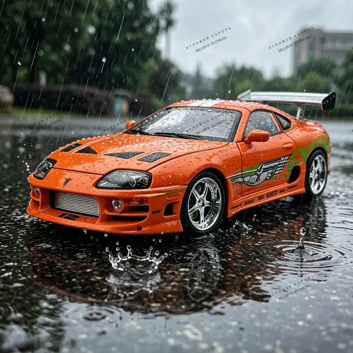 JDM 1:24 Toyota Supra A80 TRD спорткаров, Металлическая модель, Настольные украшения, Автомобильные коллекционные предметы