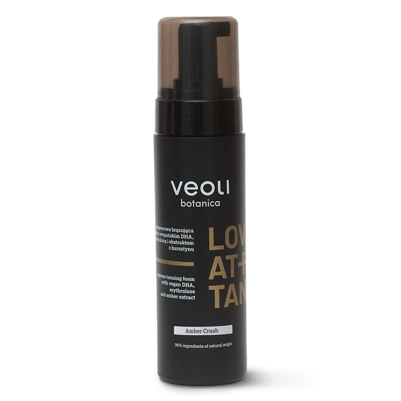 Автозагар Veoli Botanica Love at First Tan Amber Crush Экспресс-бронзирующая пенка с веганским DHA, эритрулозой и экстрактом янтаря 200 мл