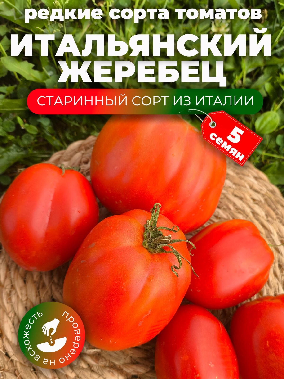Семена томата Итальянский жеребец (5 шт.) для теплиц и открытого грунта