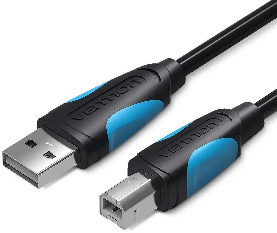 Кабель USB2.0 VENTION VAS-A16-B500, USB 2.0 A(m) - USB B(m), круглое, 5м