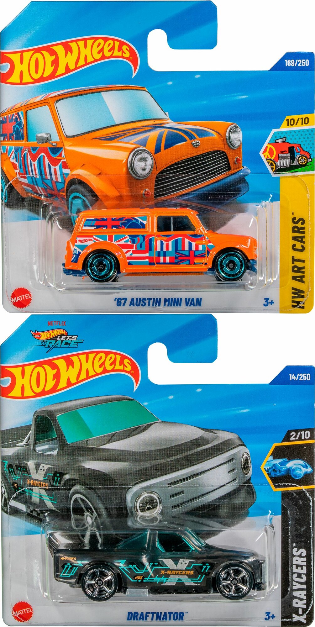 Машинки Hot Wheels 67 Austin Mini Van и Driftnator