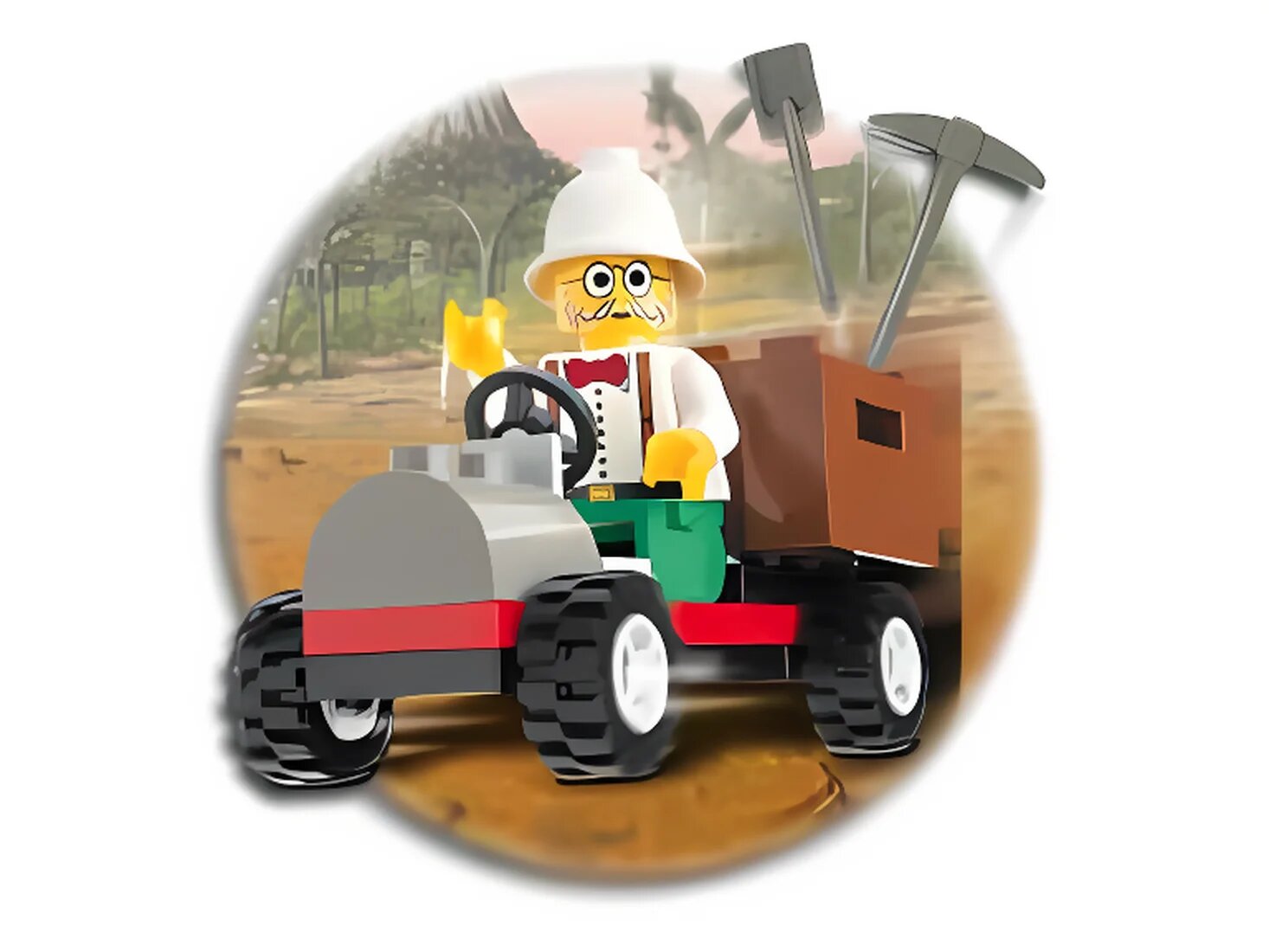 Конструктор Lego Adventurers 5913 Машина Доктора Лайтинга