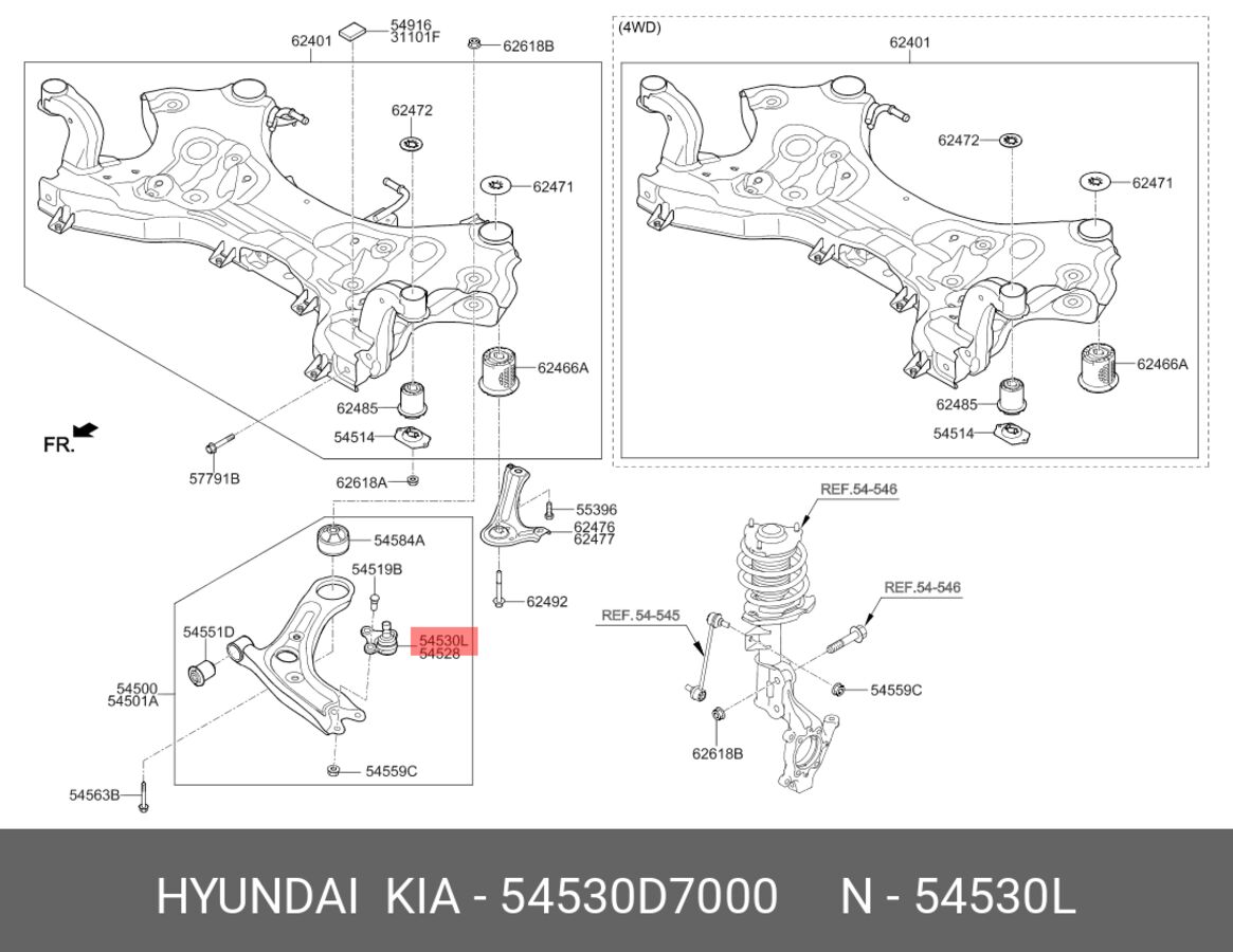 Шаровая Опора Org (Hyundai/Kia 54530D7000)