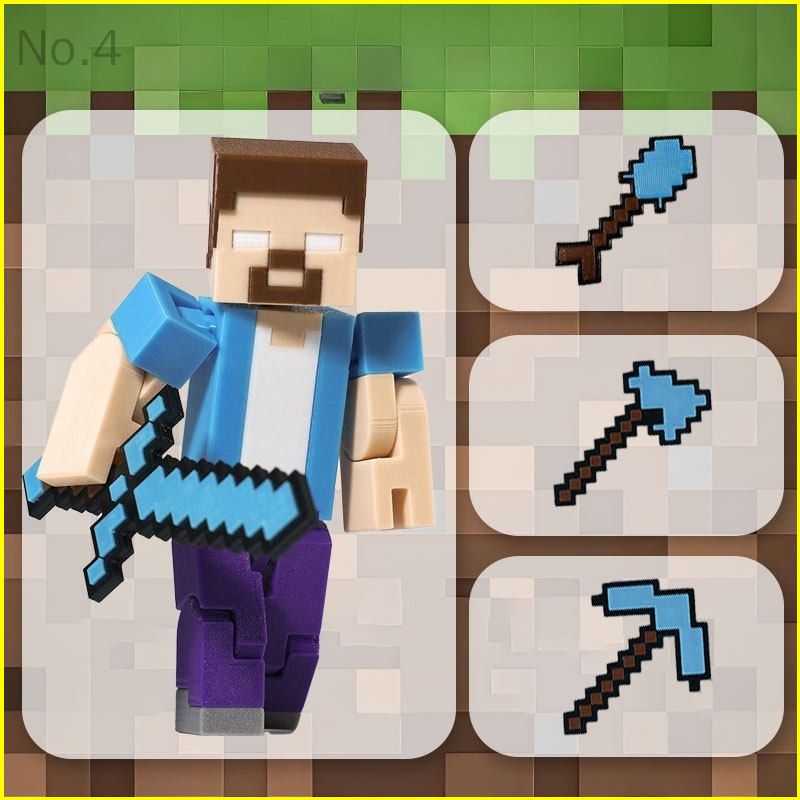 Подвижная фигурка Minecraft Майнкрафт Иссушающая Буря Wither Storm, шарнирная 3D модель, коллекционная игрушка в подарок