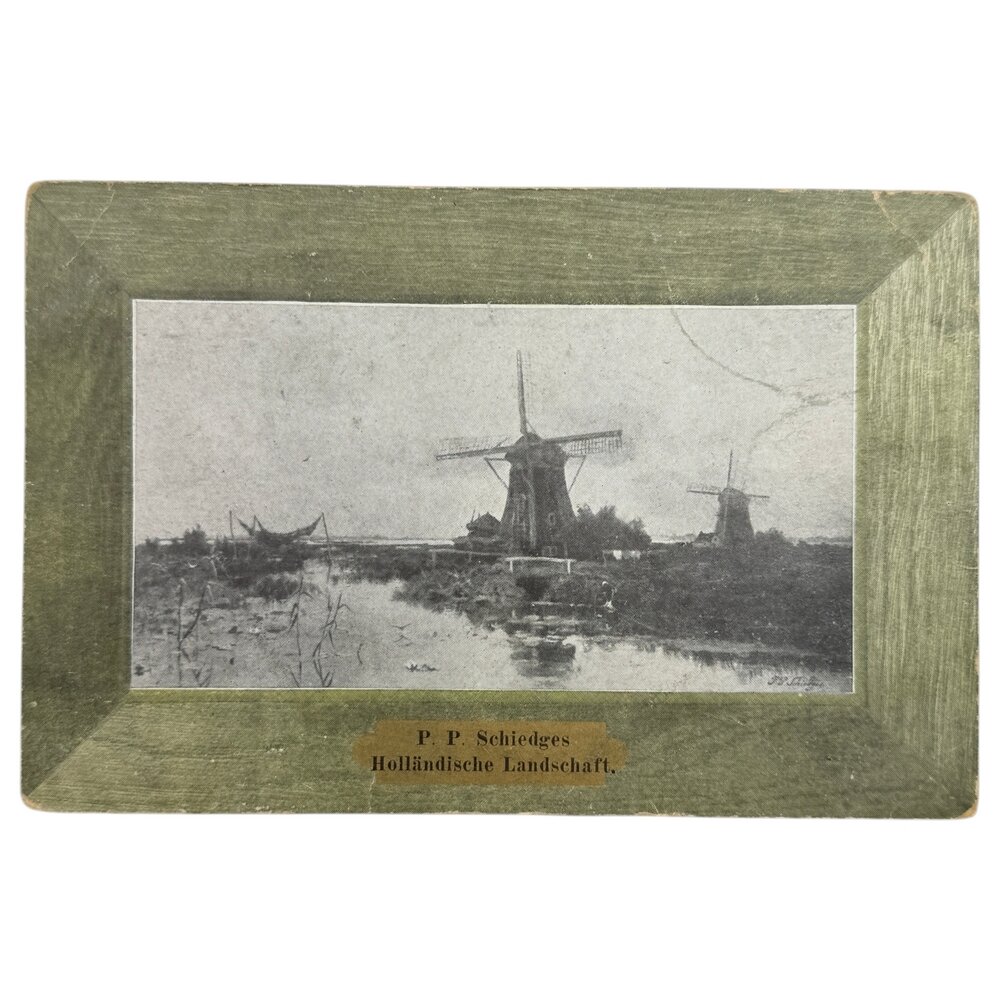 Почтовая открытка "Схидгес - Голландский пейзаж" 1900-1910 гг. Германская Империя