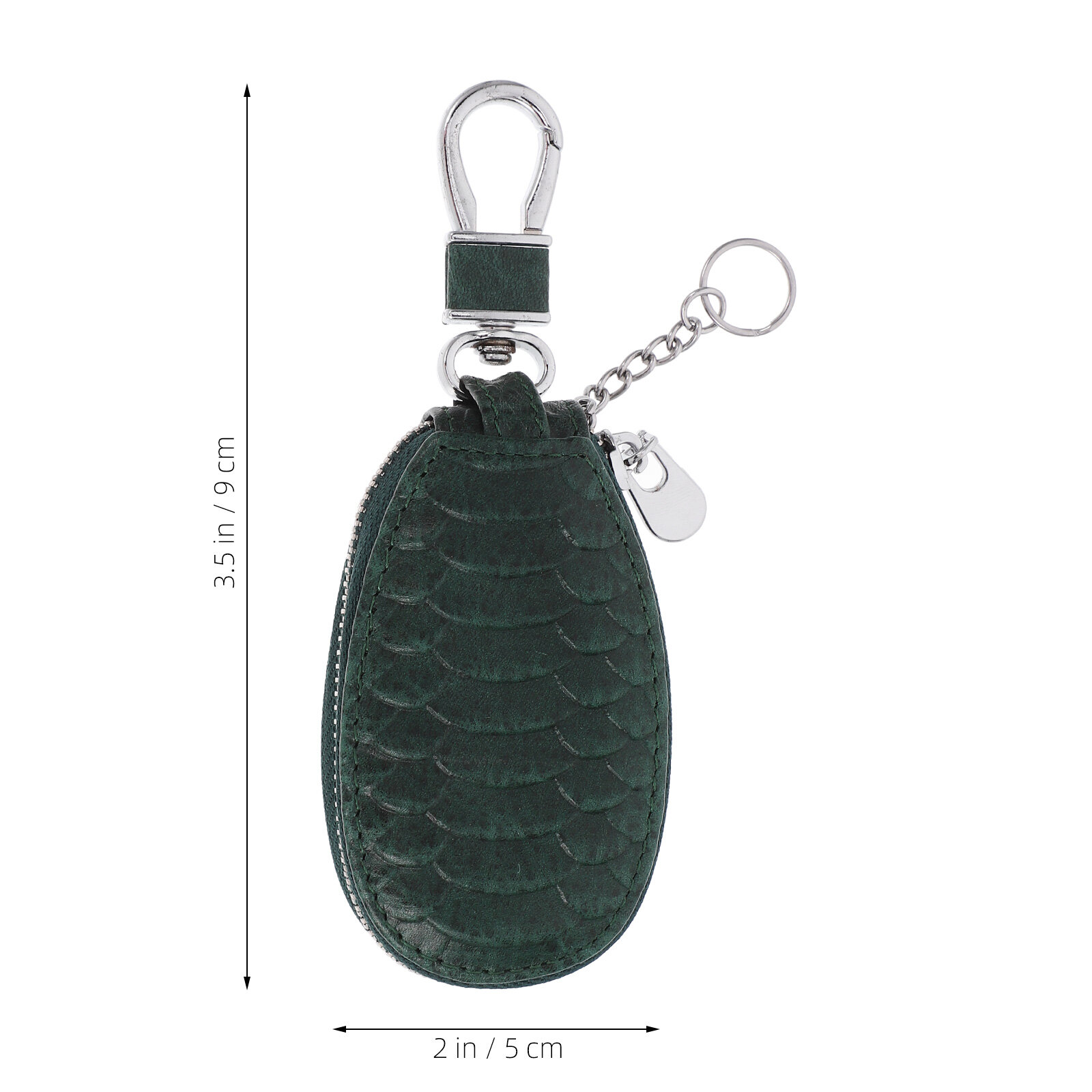 Кошелек Для Ключей Из Авто Кожи 1 Шт Защита От Потери 9.00X5.00X2.00Cm Зеленый