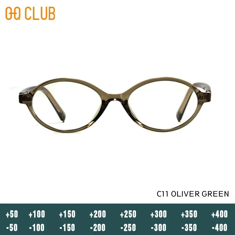 Женские очки TB5691-GREEN, темно-зеленые, +300