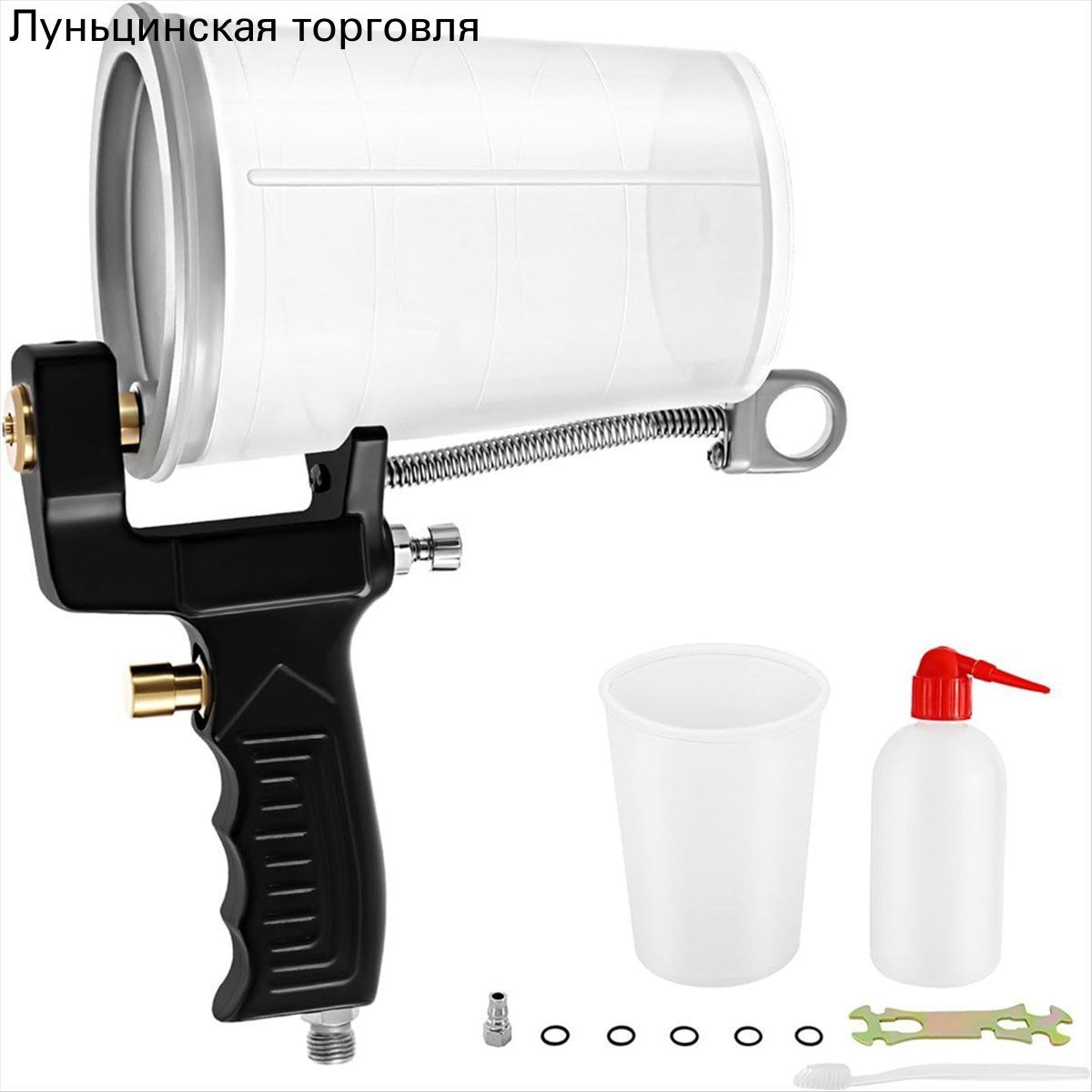 Пневматический Гелькоут С Соплом 4 Мм И 3 Емкостями, Для Смол