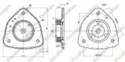 Опора амортизатора переднего nissan almera 95-00/sunny n14 90>
