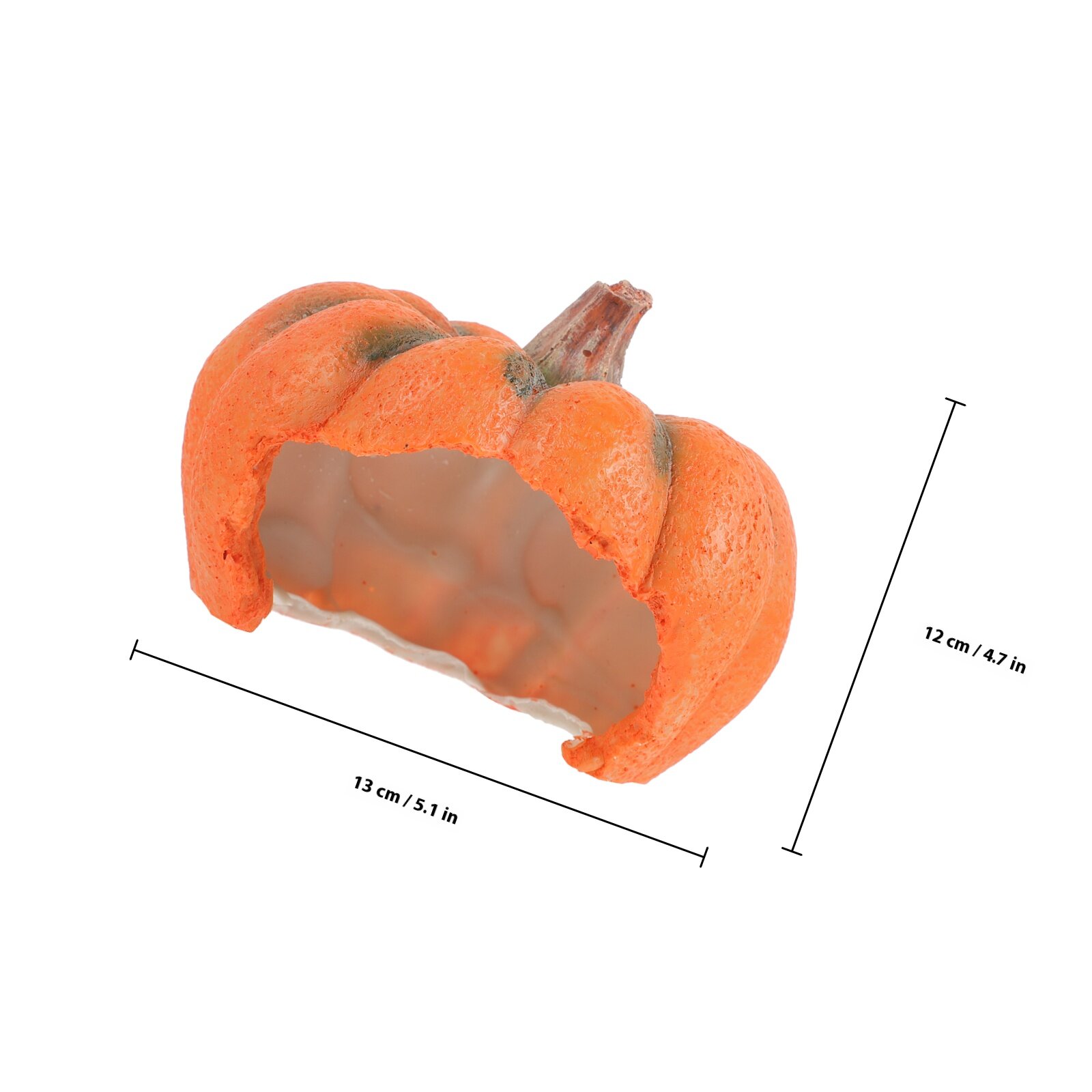 Укрытие Для Аквариума В Форме Тыквы Оранжевый Дизайн 13x13 Cm