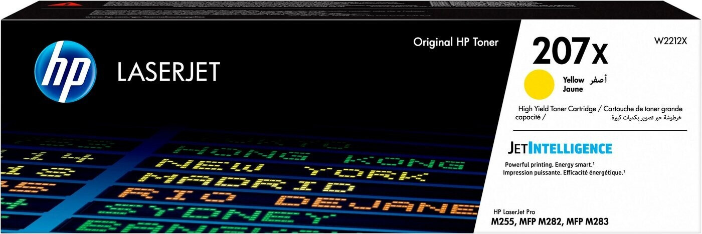 Картридж лазерный HP W2212X (207X) оригинальный, желтый (2 450 стр.) для Color Laser M282/M283