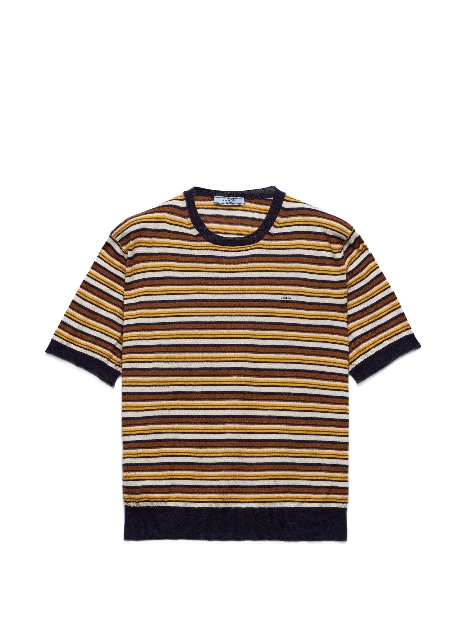 Свитер Short-sleeved striped cashmere sweater