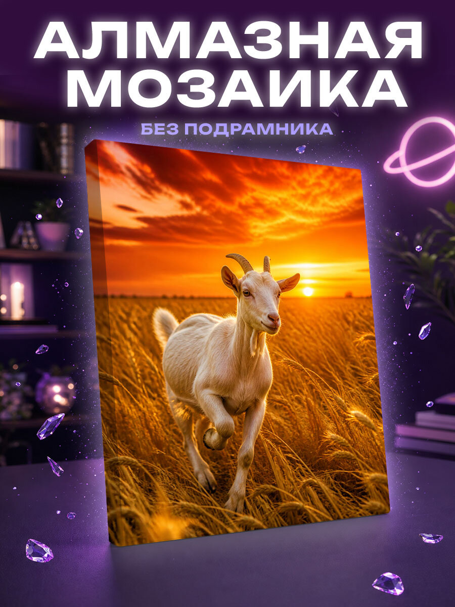 Алмазная мозаика В огне золотого заката