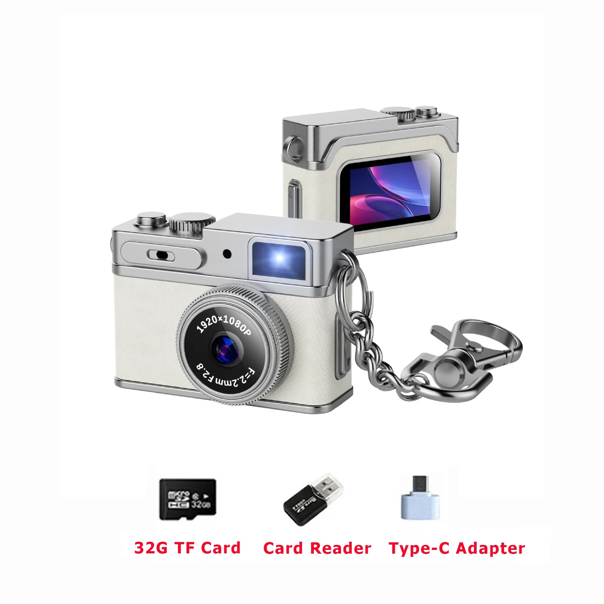 Мини-видеокамера Rеtro keychain 1080P Camera Set