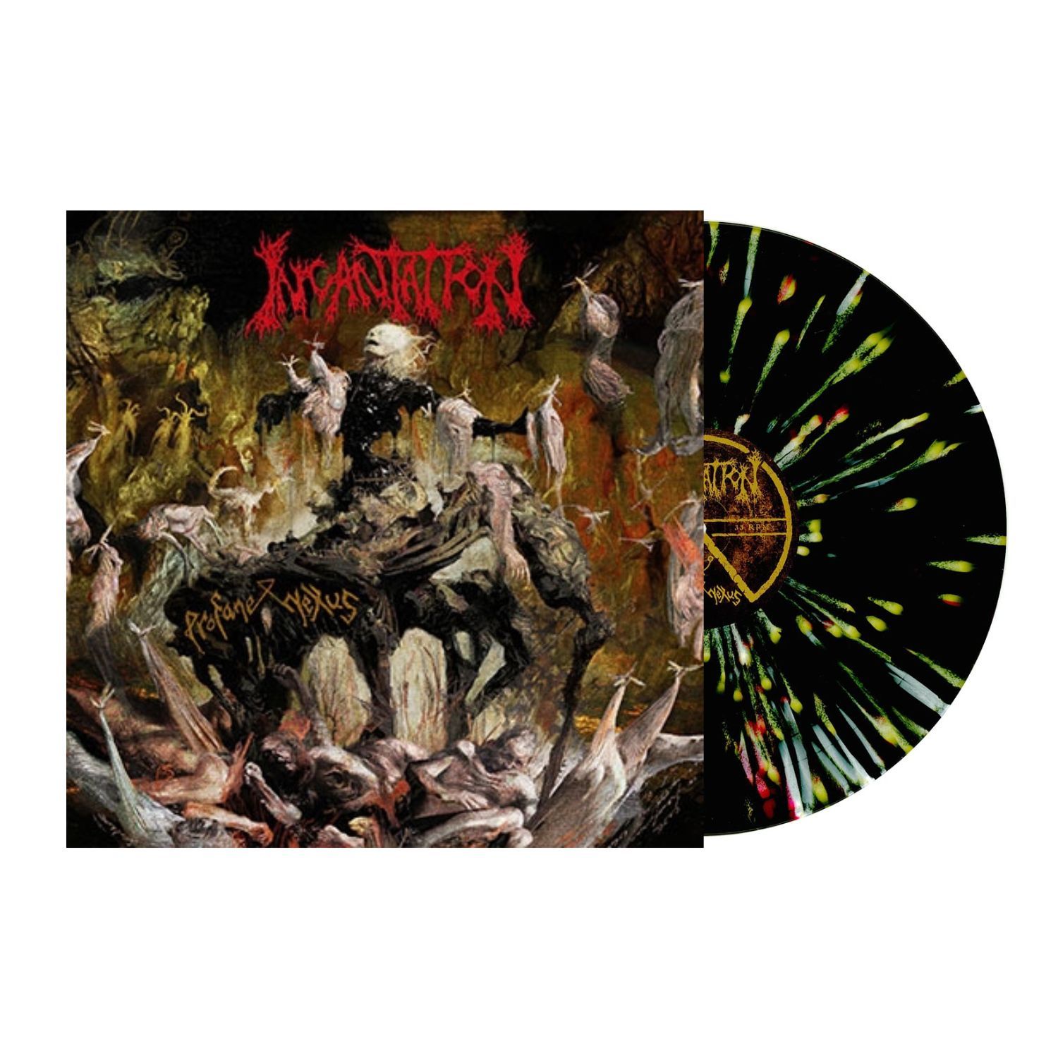 Виниловая пластинка Incantation - Profane Nexus, Vinyl, LP, Green Swamp With Red, White And Black Splatter