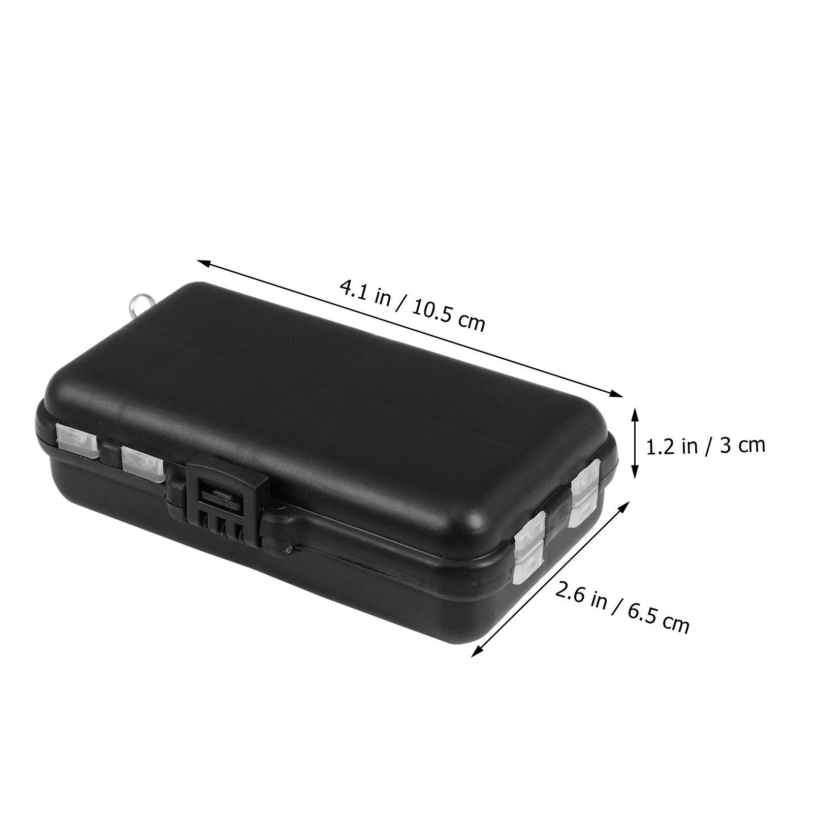 Коробка Для Наживки 2 Шт Черного Цвета Размером 10.5X6.5X3Cm С Удобным Чехлом И Водонепроницаемым Дизайном