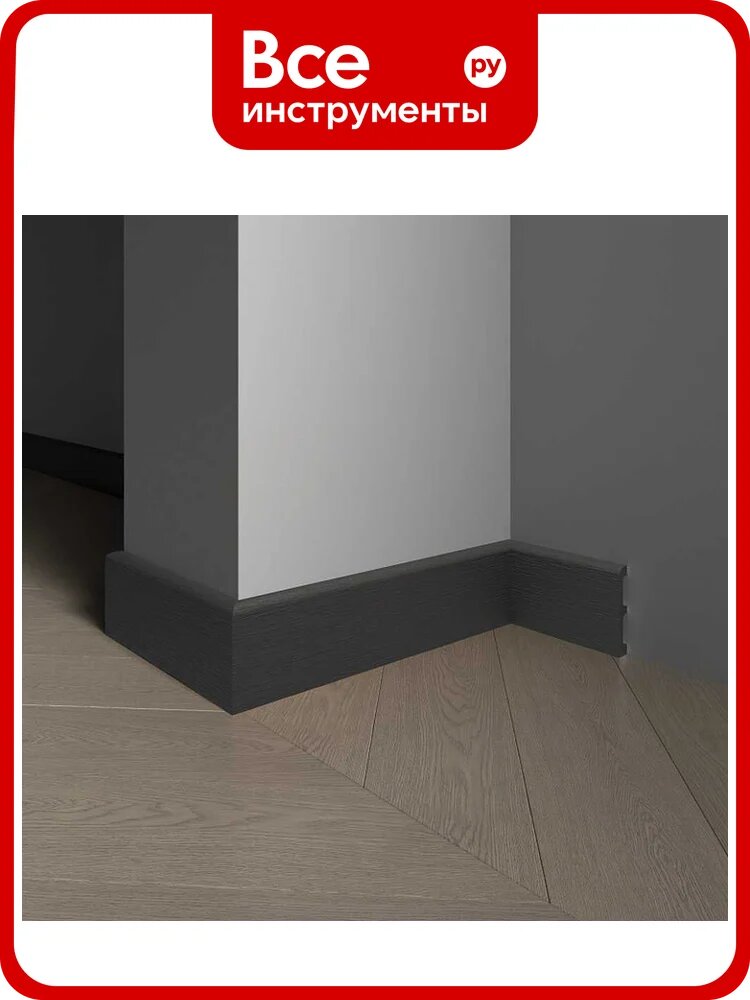 Плинтус Decor-Dizayn 80х13x2400мм 706-100SH