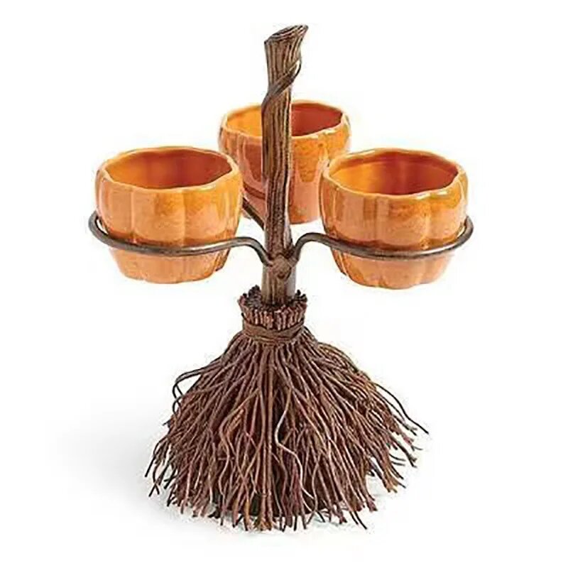 Подставка для миски с тыквой на Хэллоуин Three cups