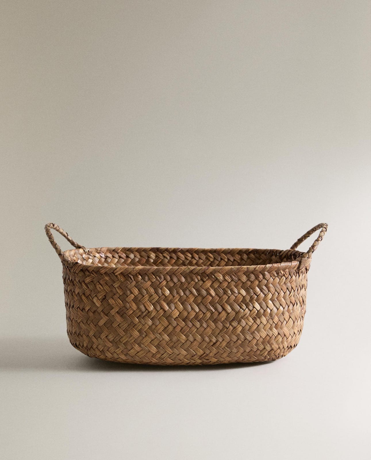 Корзина для хранения ZARA HOME из морской травы с ручками, светло-бежевый, 10 x 14 x 24 см 9265/049/052-2