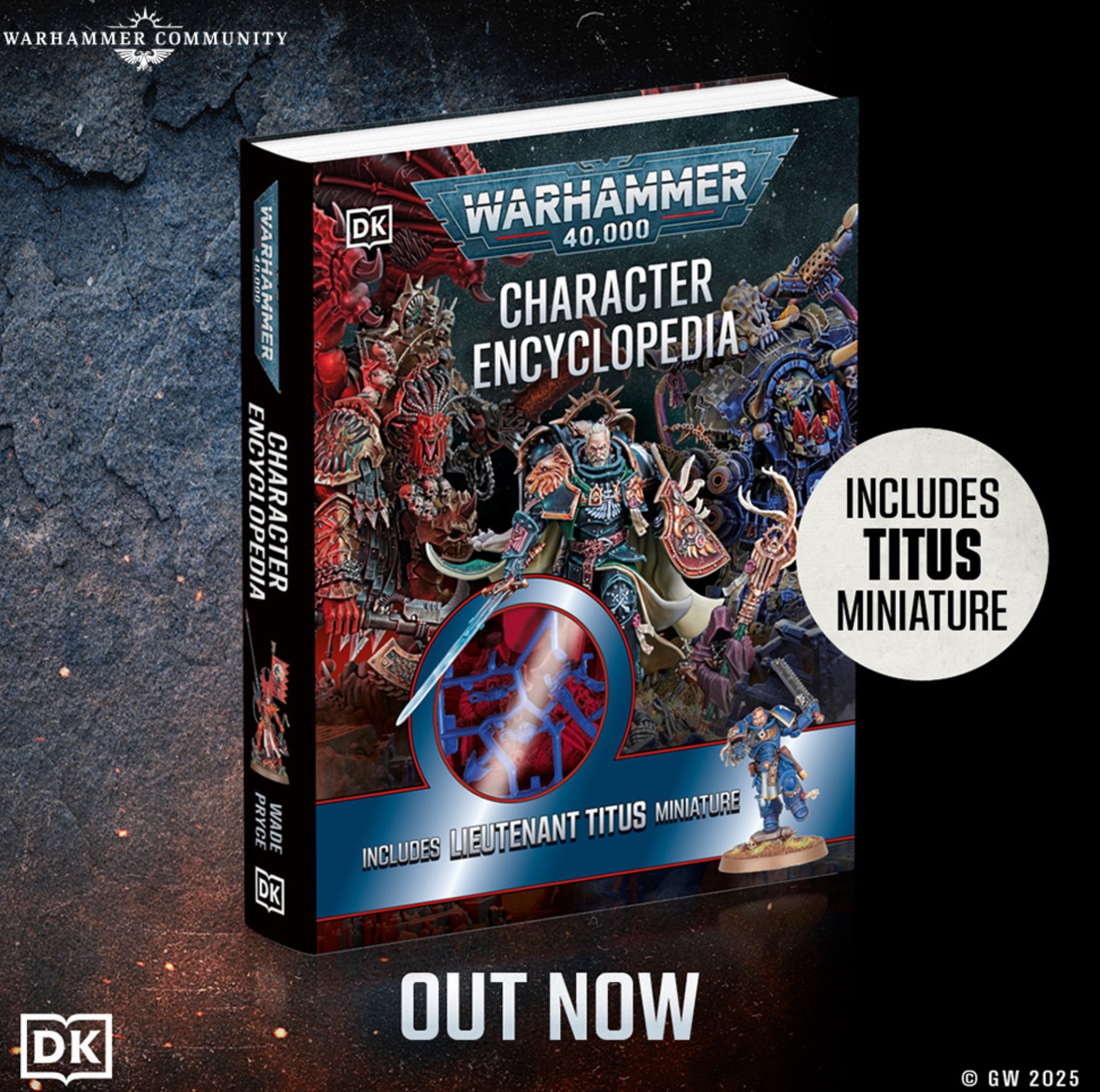 Warhammer 40,000 артбук - Character Encyclopedia (включая миниатюру - Lieutenant Titus)