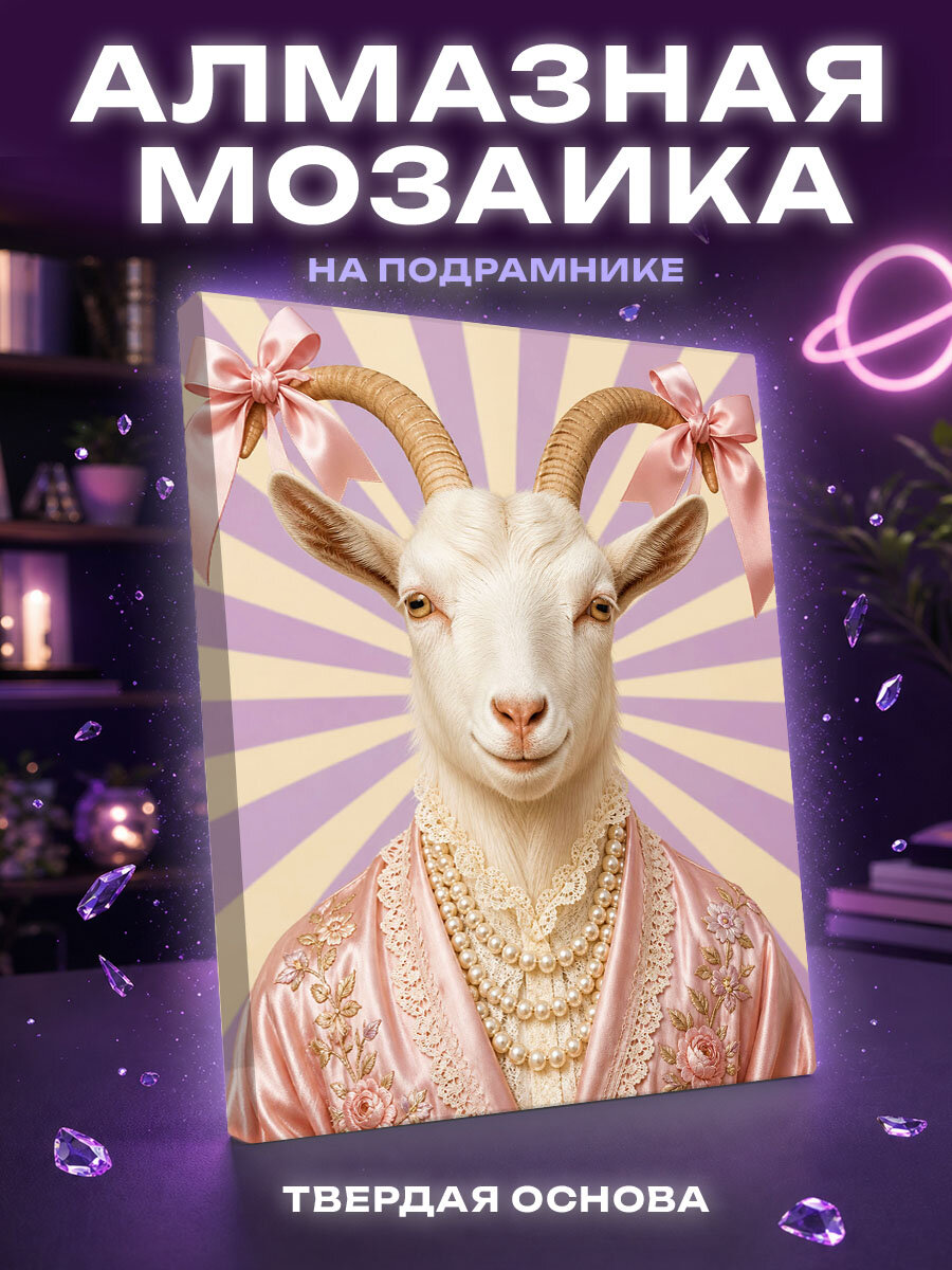 Алмазная мозаика Жемчужная муза кокетт